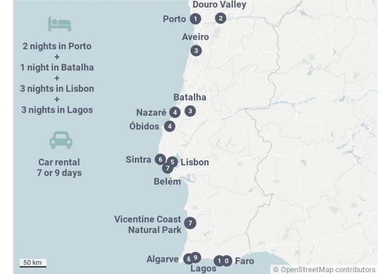 Portugal itinerary suggestions: 7, 10 or 14 days in Portugal